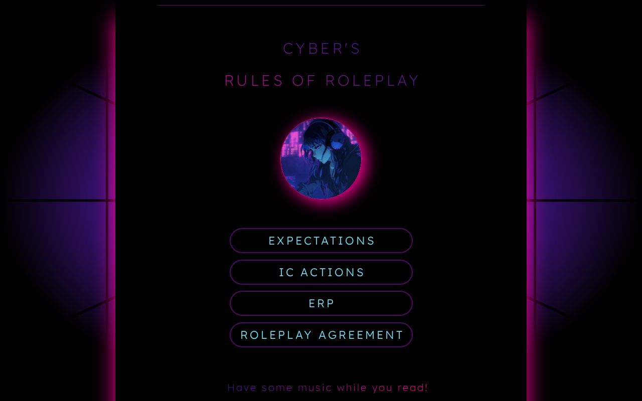 Cyber's Rules of Roleplay